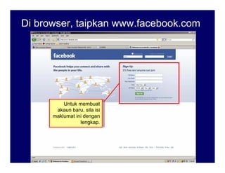 Panduan Mendaftar Akaun Facebook | PDF