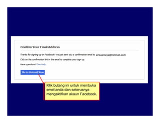 Panduan Mendaftar Akaun Facebook | PDF