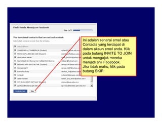 Panduan Mendaftar Akaun Facebook | PDF