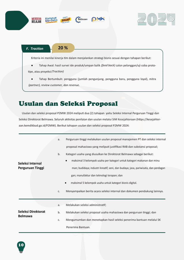 Panduan P2MW 2024 sebagai panduan dalam penyusunan proposal p2mw 2024 | PDF