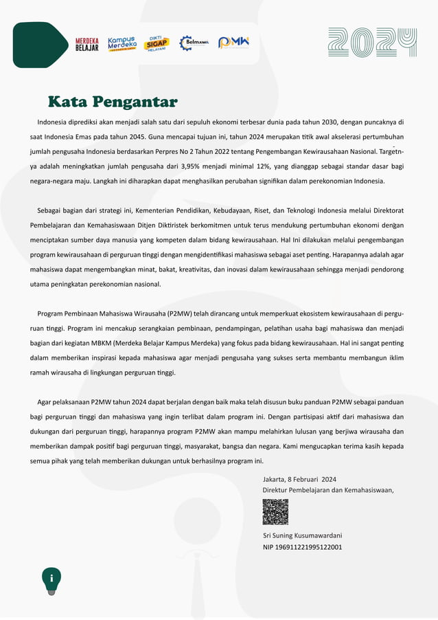 Panduan P2MW 2024 sebagai panduan dalam penyusunan proposal p2mw 2024 | PDF