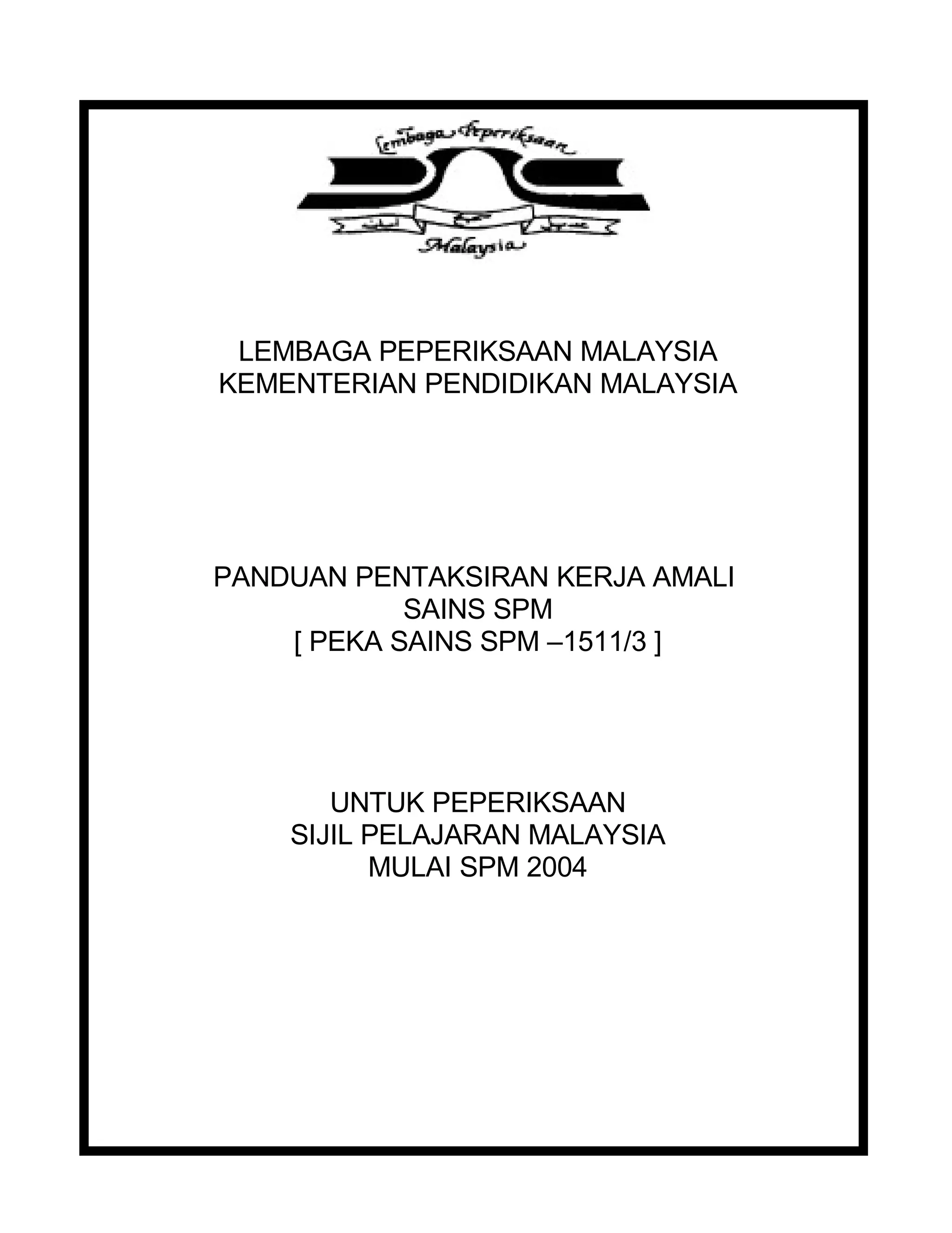 Panduan peka-sains-1511 | PDF