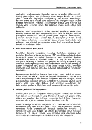 Panduan pengembangan-silabus | PDF