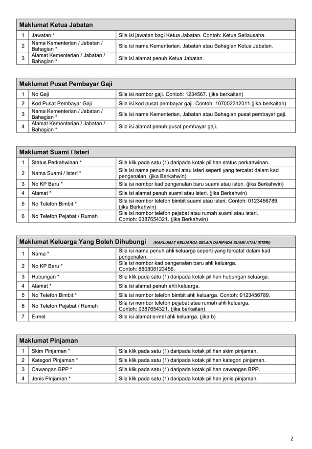 Panduan pengguna-borang-manual | PDF