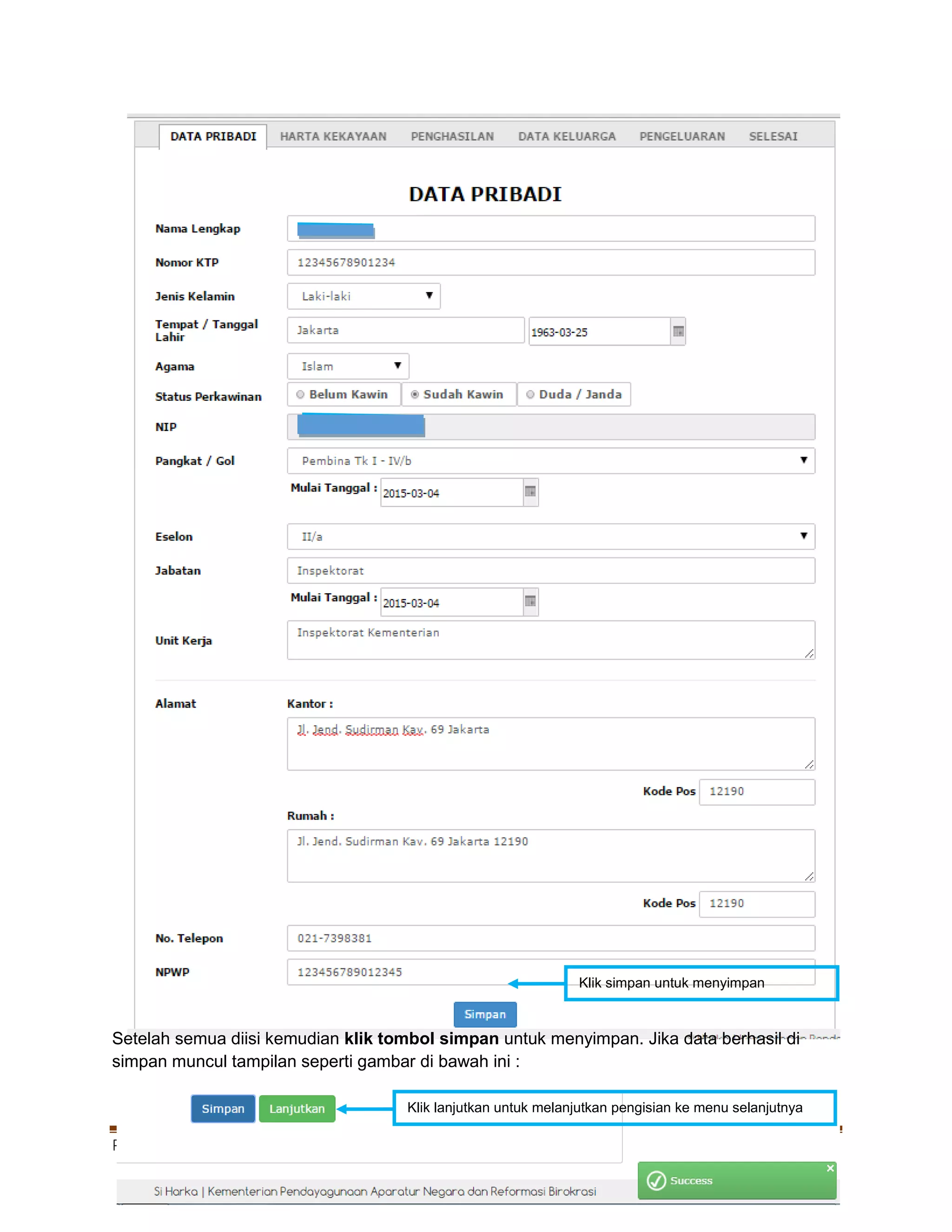 Panduan pengisian-LHKASN | PDF