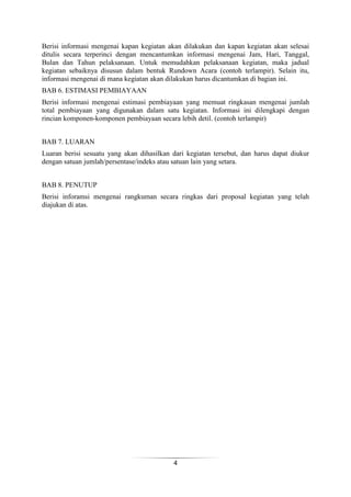 Panduan Proposal Pengajuan Dana Evaluasi Kurikulum dan Pembelajaran | PDF