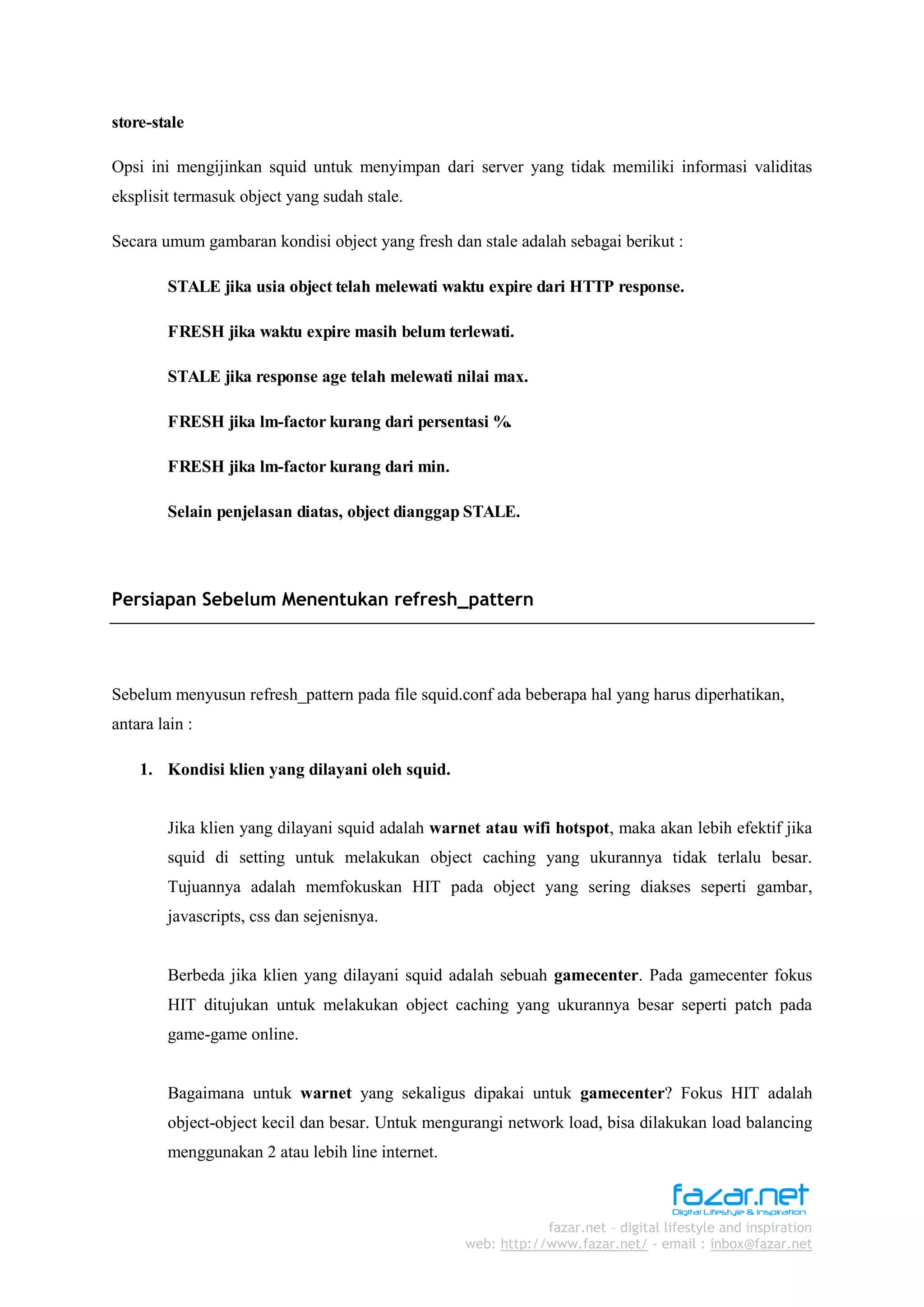 Panduan refresh-pattern-libre | PDF