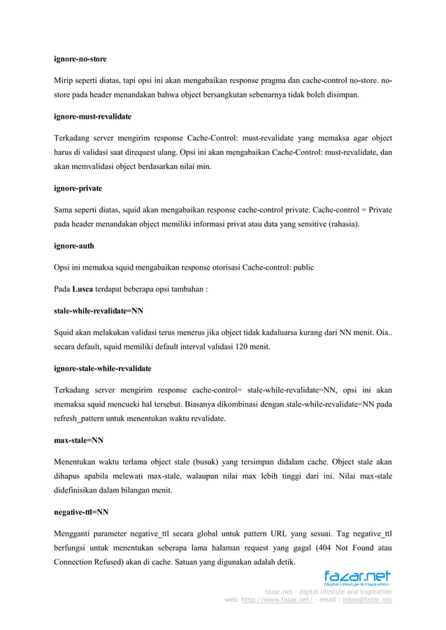 Panduan refresh-pattern-libre | PDF