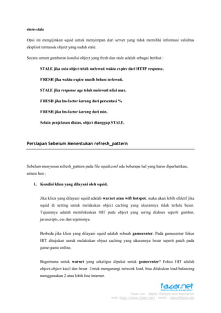 Panduan refresh-pattern-libre | PDF