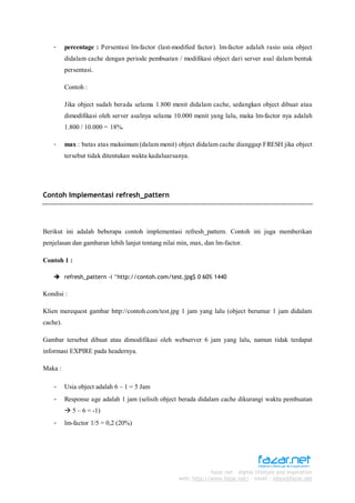 Panduan refresh-pattern-libre | PDF