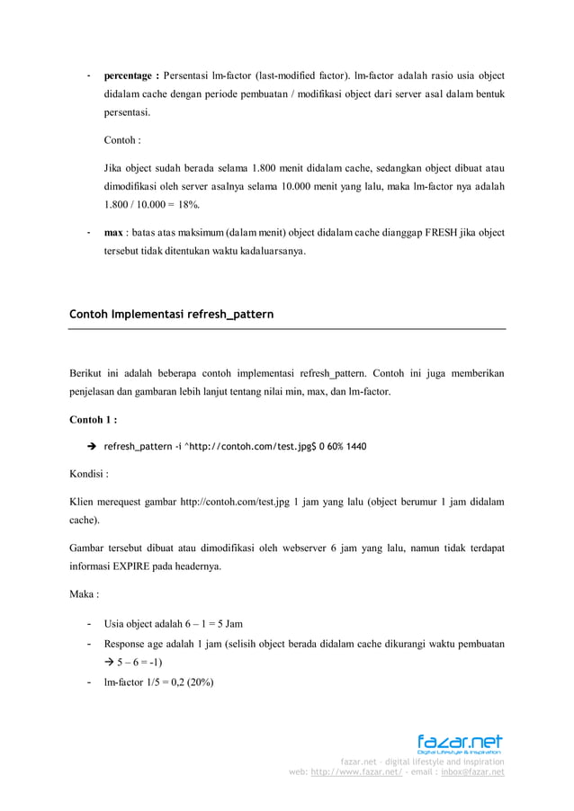 Panduan refresh-pattern-libre | PDF
