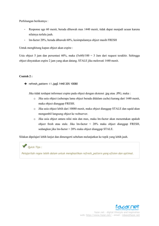 Panduan refresh-pattern-libre | PDF