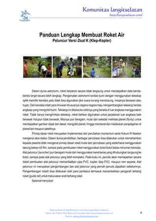 Panduan membuat roket air | PDF