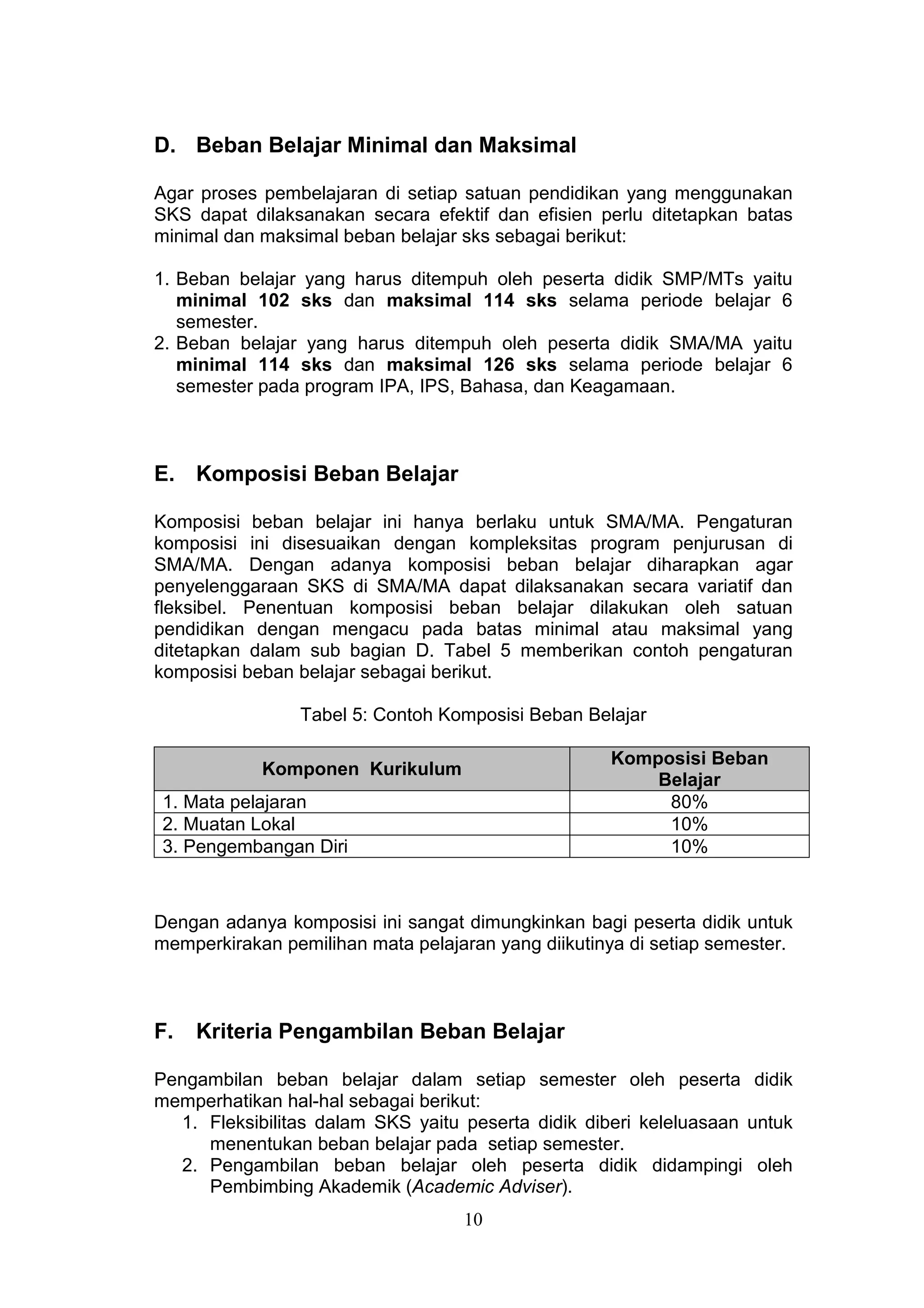 Panduan sks-sm pdan-sma | PDF
