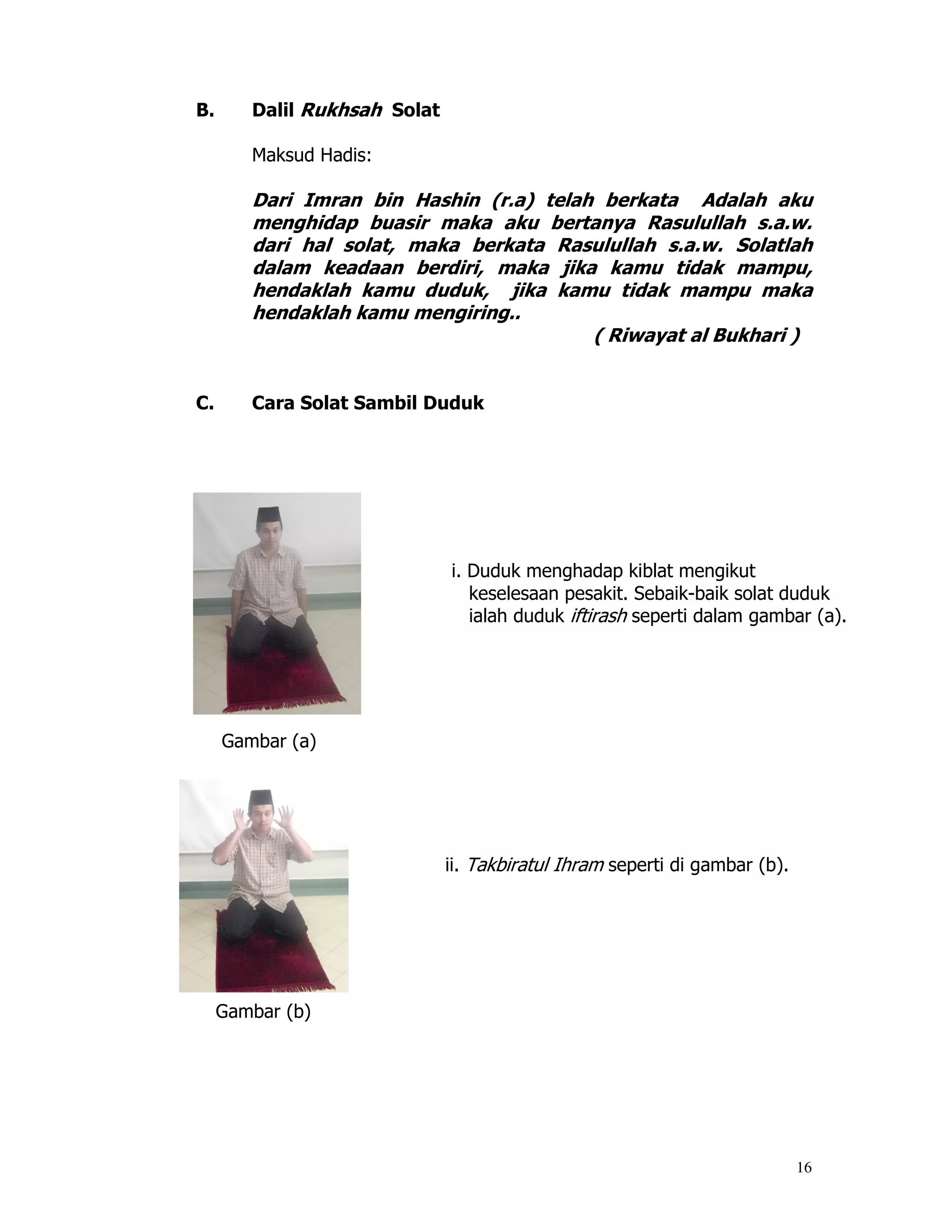 Panduan solat bagi pesakit dari jakim | PDF
