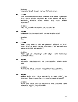 Panduan solat bagi pesakit dari jakim | PDF