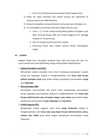 Panduan sp-osnpertamina-2013 | PDF