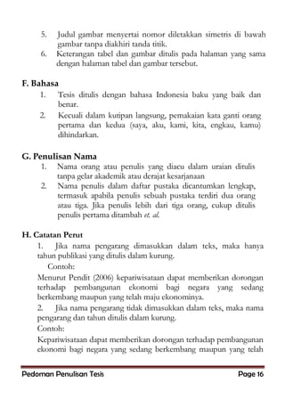 Panduan tesis MIP UMY | PDF
