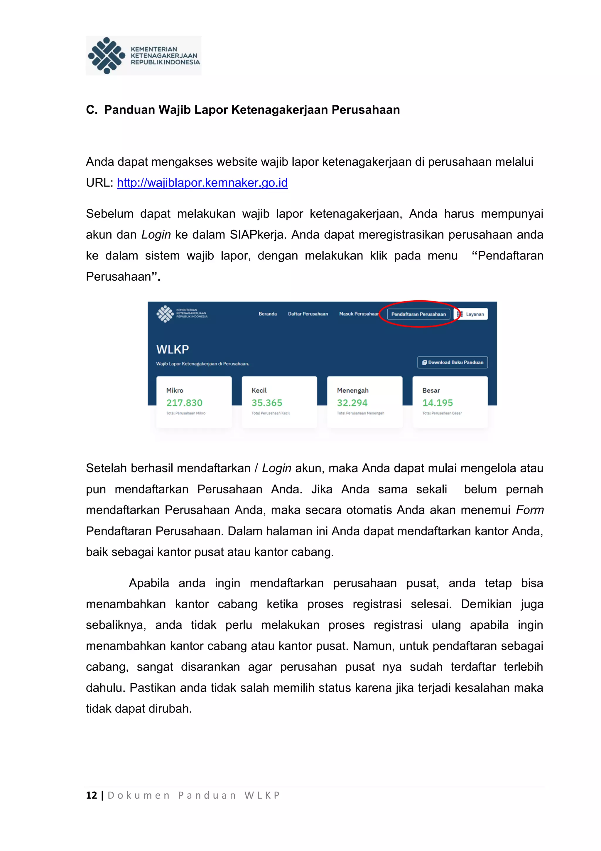 Panduan WLKP 1.0.0 Kemnaker | PDF