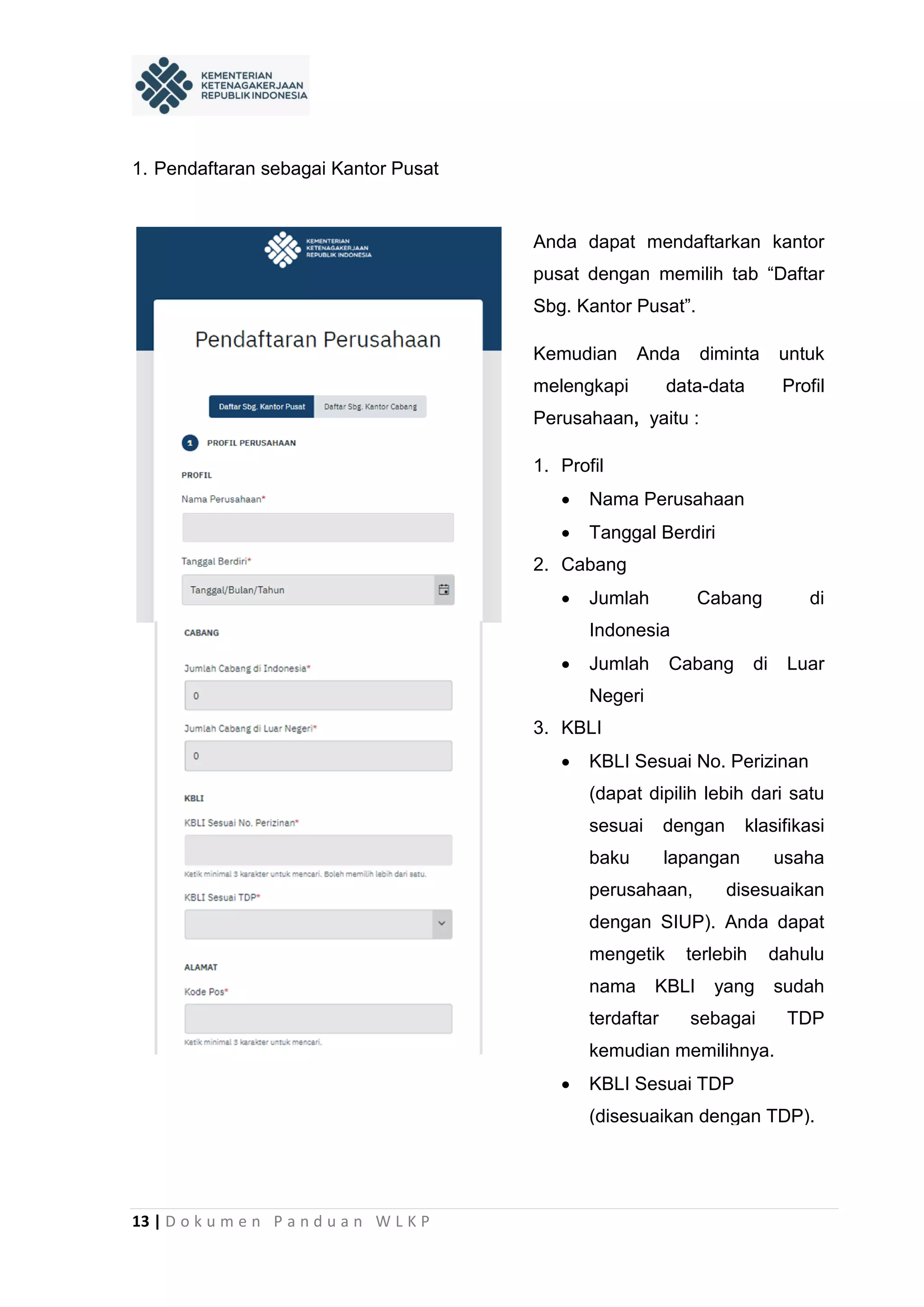 Panduan WLKP 1.0.0 Kemnaker | PDF