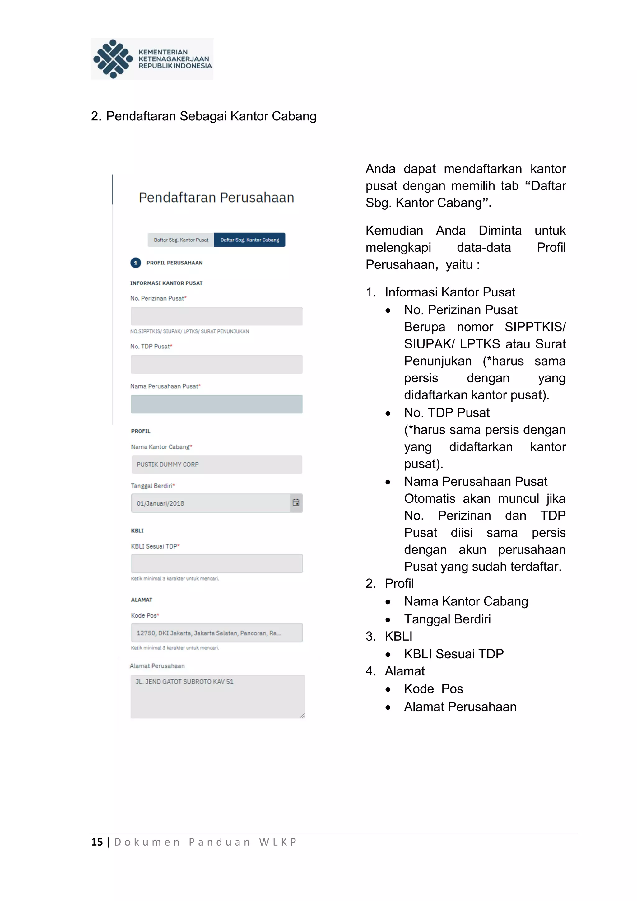 Panduan WLKP 1.0.0 Kemnaker | PDF