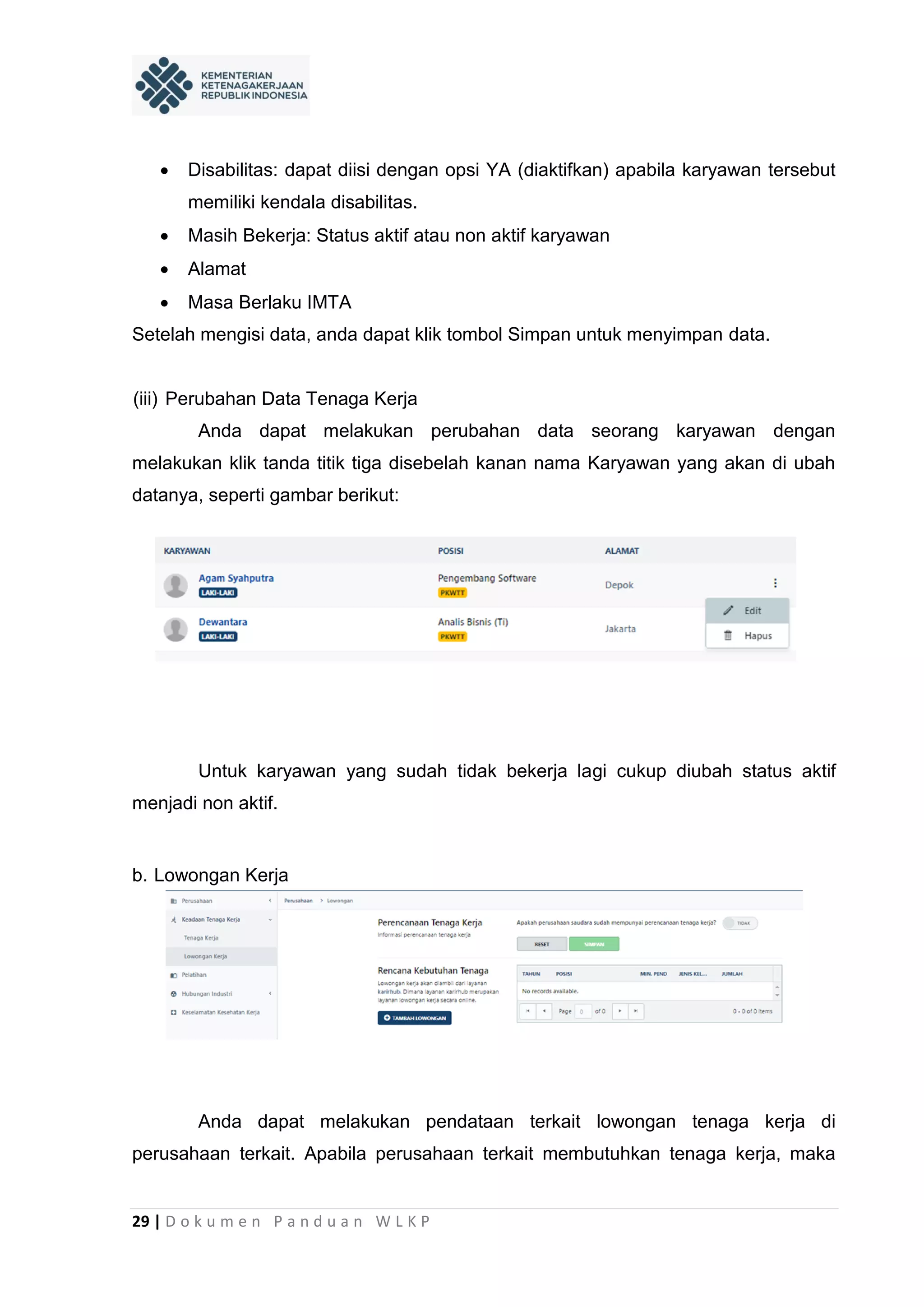 Panduan WLKP 1.0.0 Kemnaker | PDF