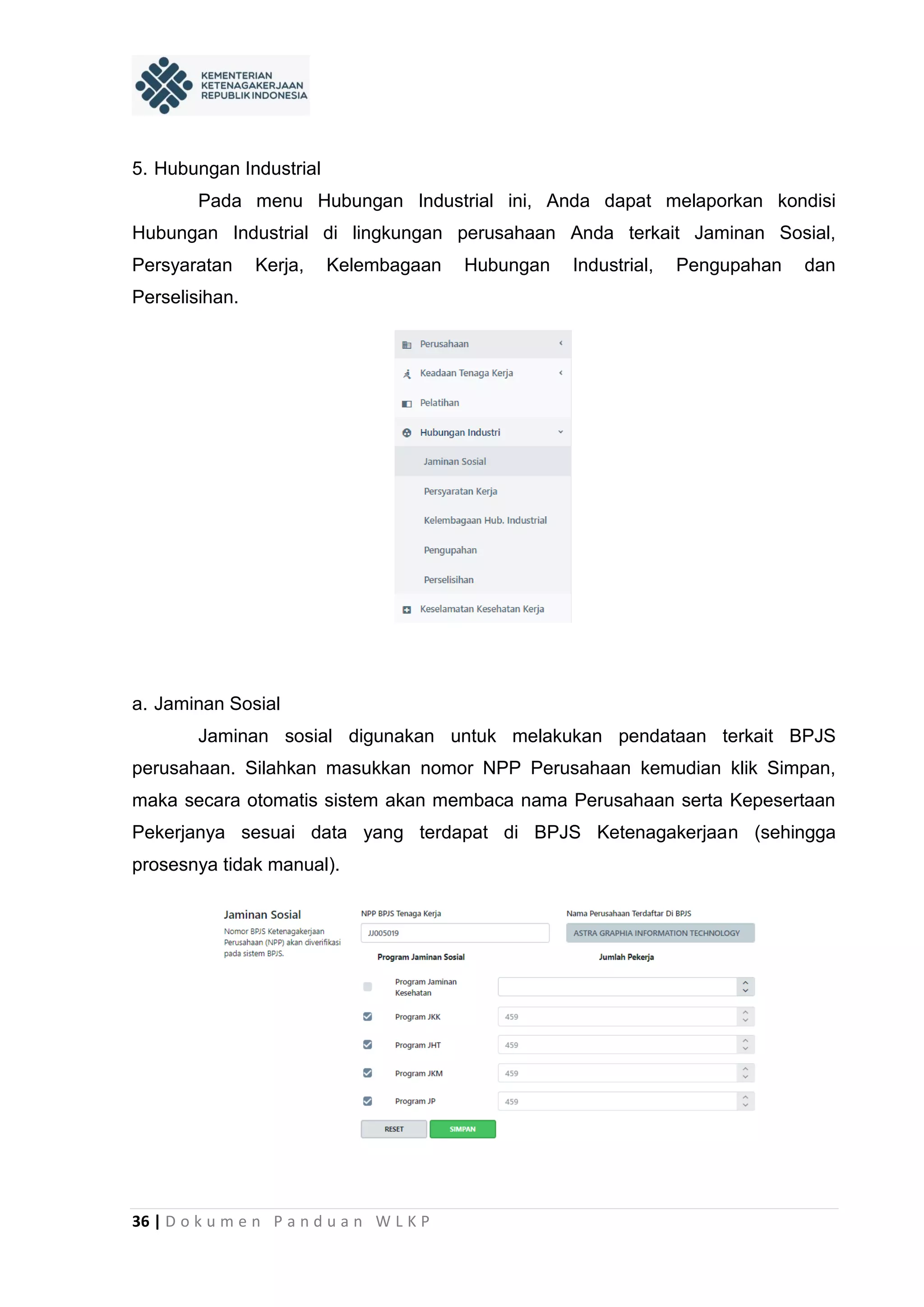 Panduan WLKP 1.0.0 Kemnaker | PDF