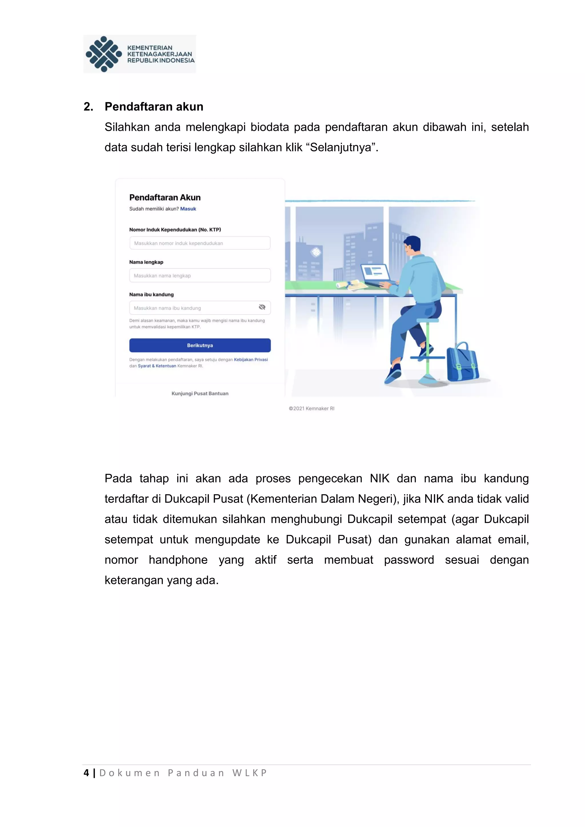 Panduan WLKP 1.0.0 Kemnaker | PDF
