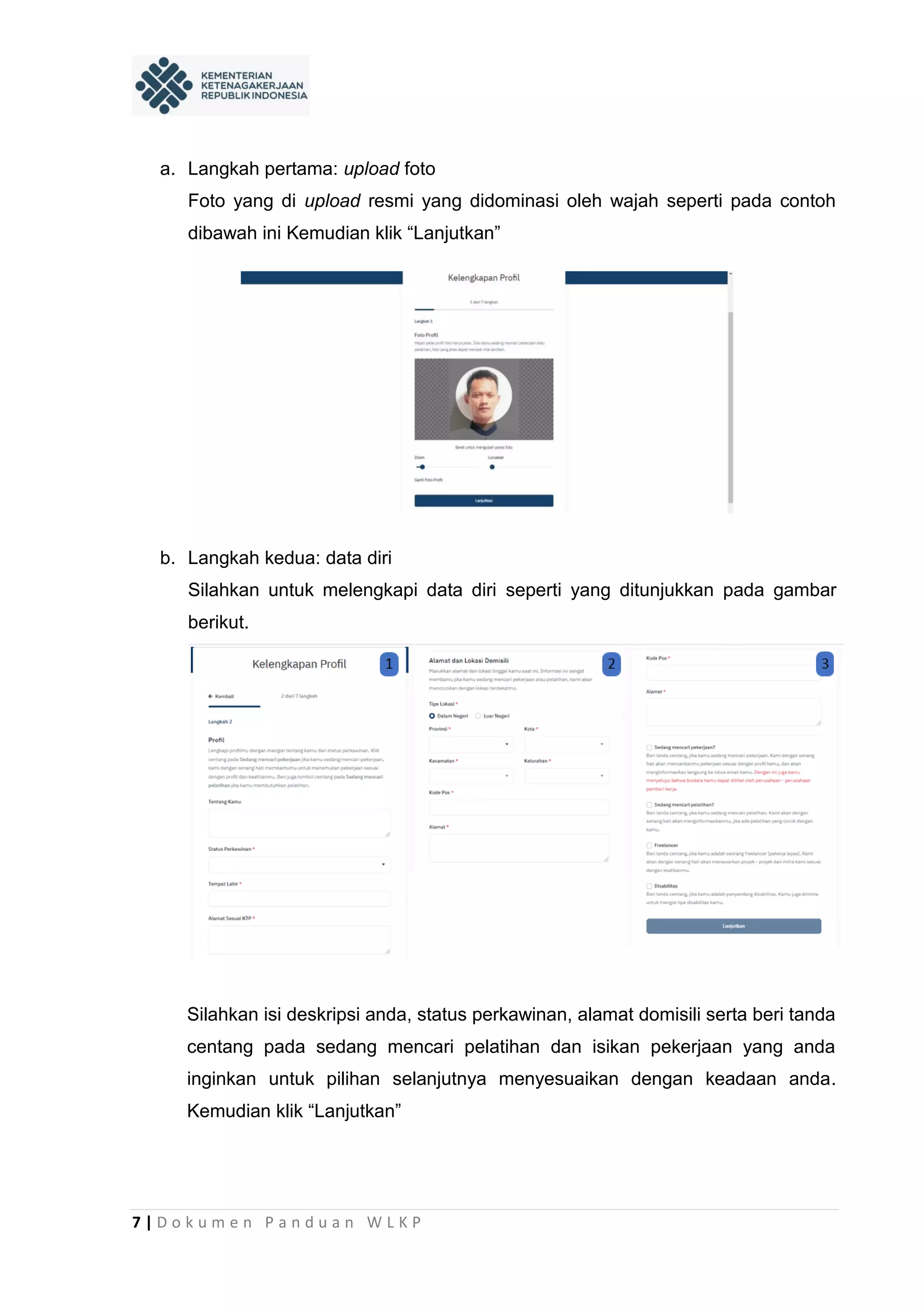 Panduan WLKP 1.0.0 Kemnaker | PDF
