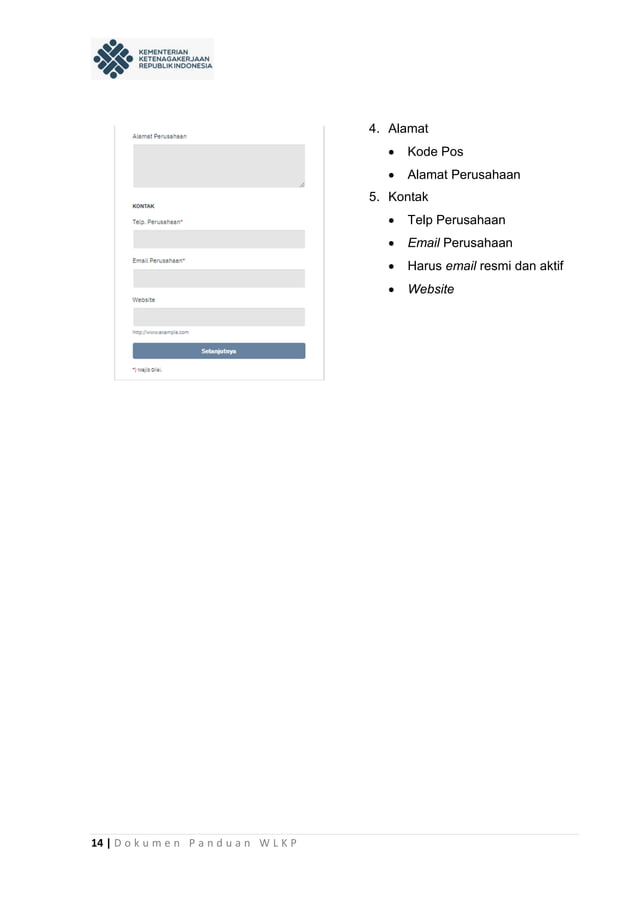 Panduan WLKP 1.0.0 Kemnaker | PDF