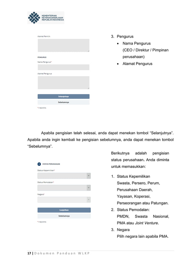 Panduan WLKP 1.0.0 Kemnaker | PDF