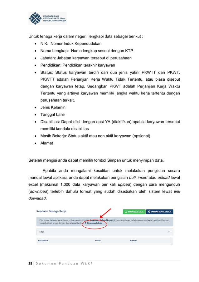 Panduan WLKP 1.0.0 Kemnaker | PDF