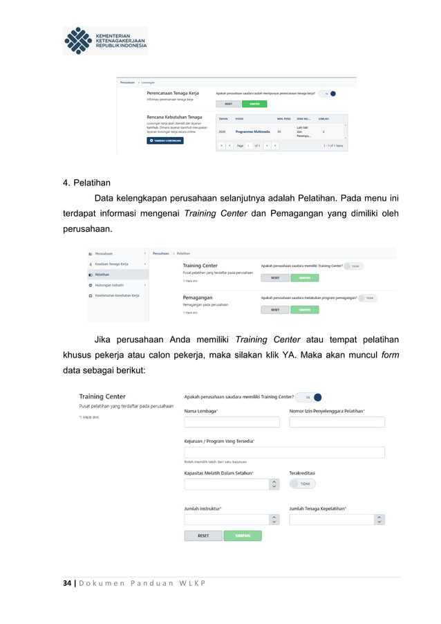 Panduan WLKP 1.0.0 Kemnaker | PDF
