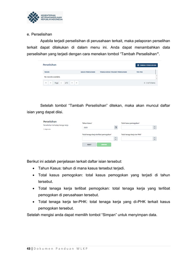 Panduan WLKP 1.0.0 Kemnaker | PDF