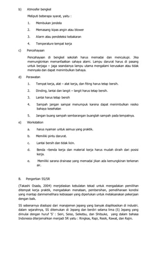 Panduan 5 s di bengkel sekolah | DOCX