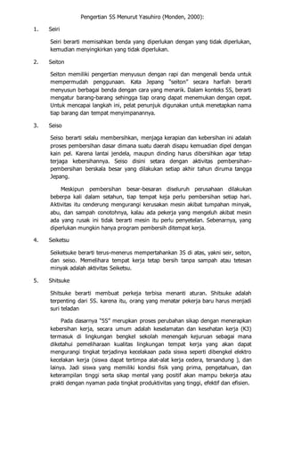 Panduan 5 s di bengkel sekolah | DOCX
