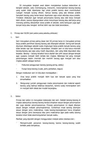 Panduan 5 s di bengkel sekolah | DOCX