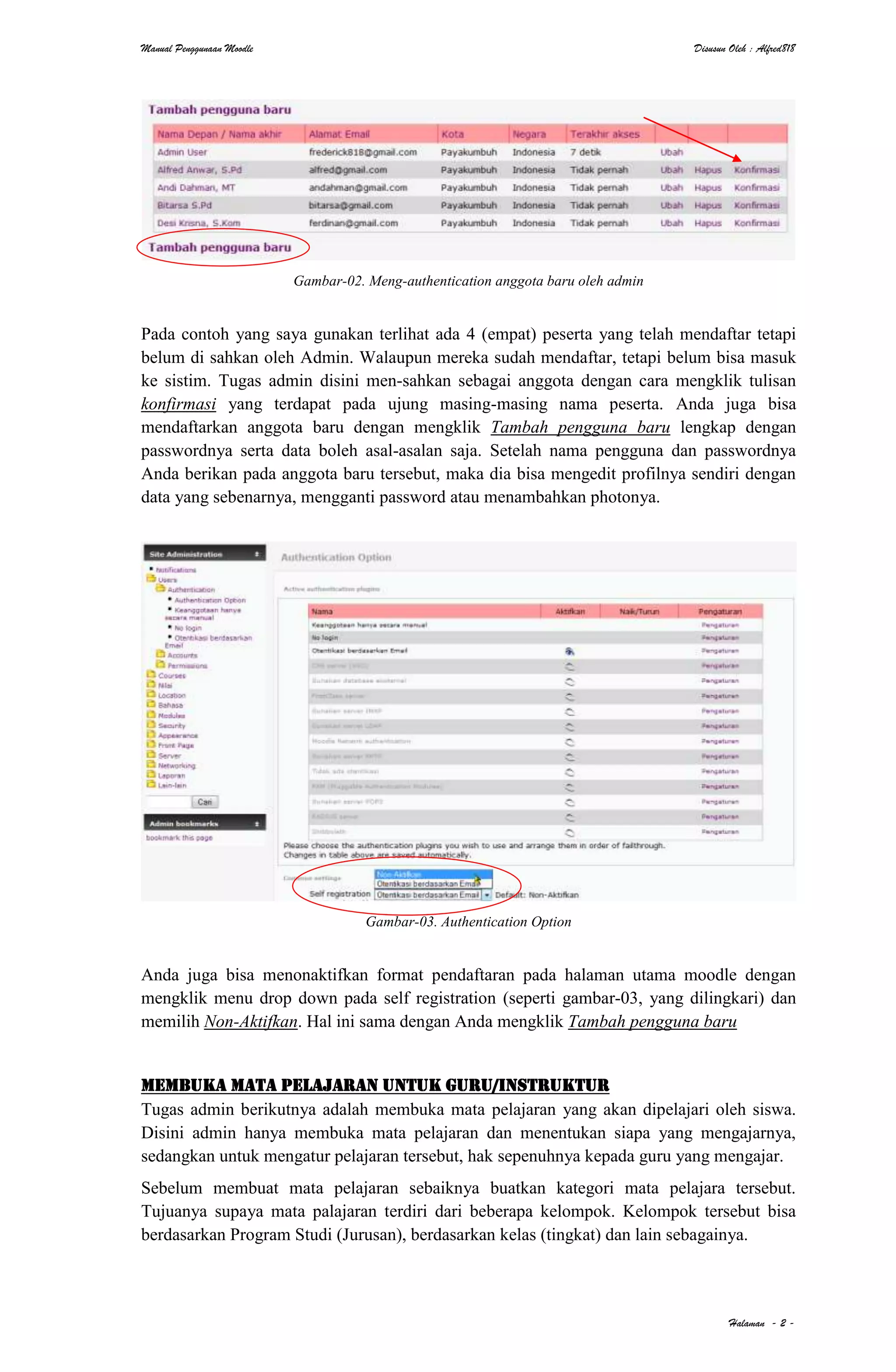 Panduan admin | DOCX
