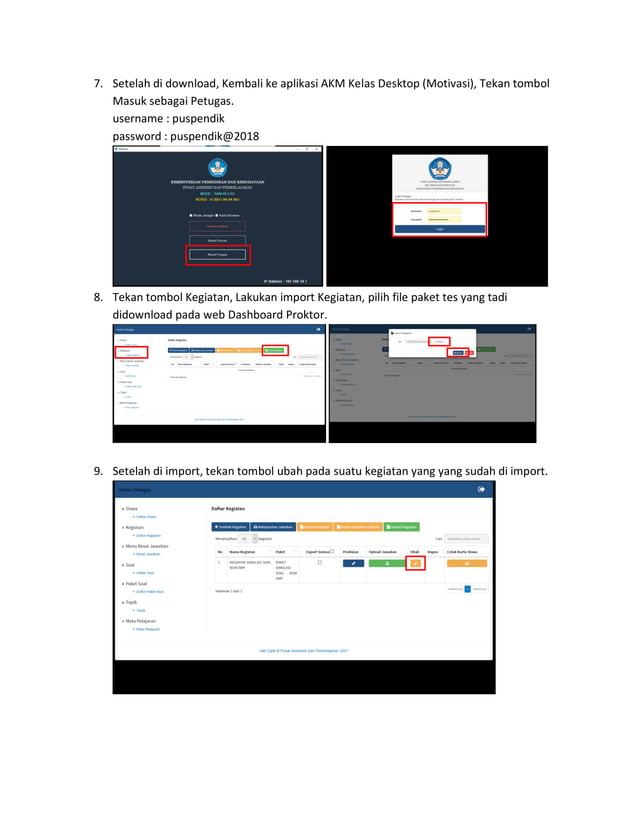 Panduan akm kelas | PDF