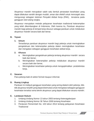 akupresur mandiri di tempat kerja | PDF