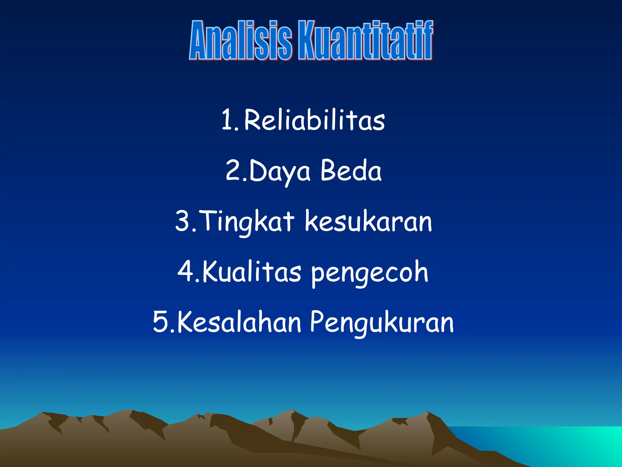 analisis butir soal secara kualitatif dan kuantitatif | PPT analisis butir soal secara kualitatif dan kuantitatif | PPT