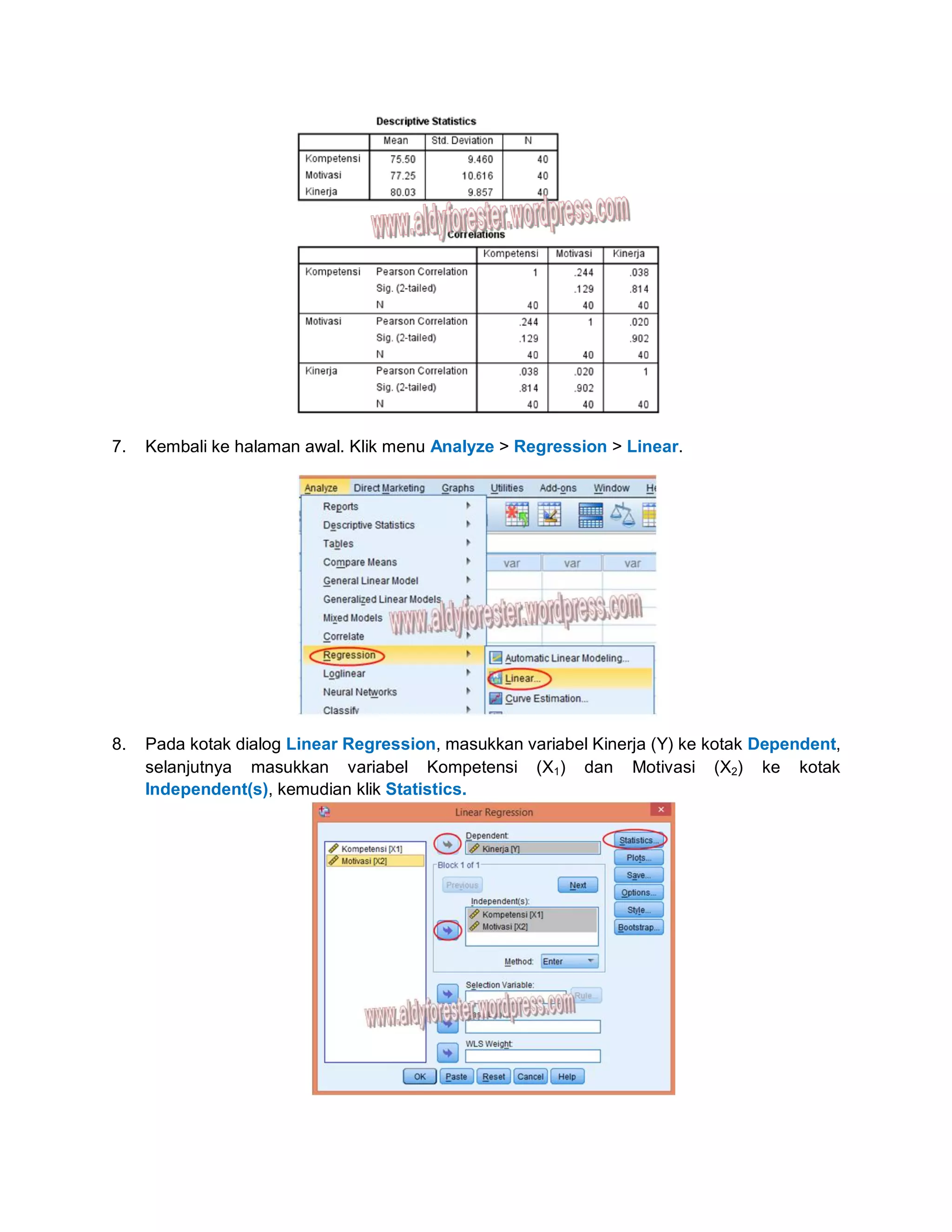 Panduan Analisis Korelasi Berganda Dengan SPSS | PDF