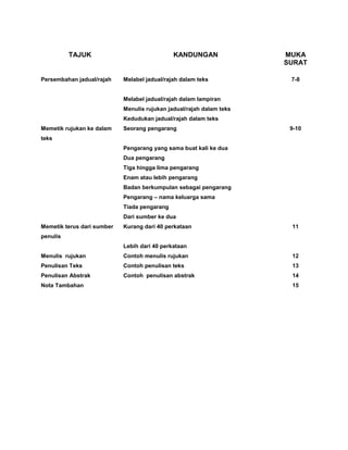 Panduan apa | PDF