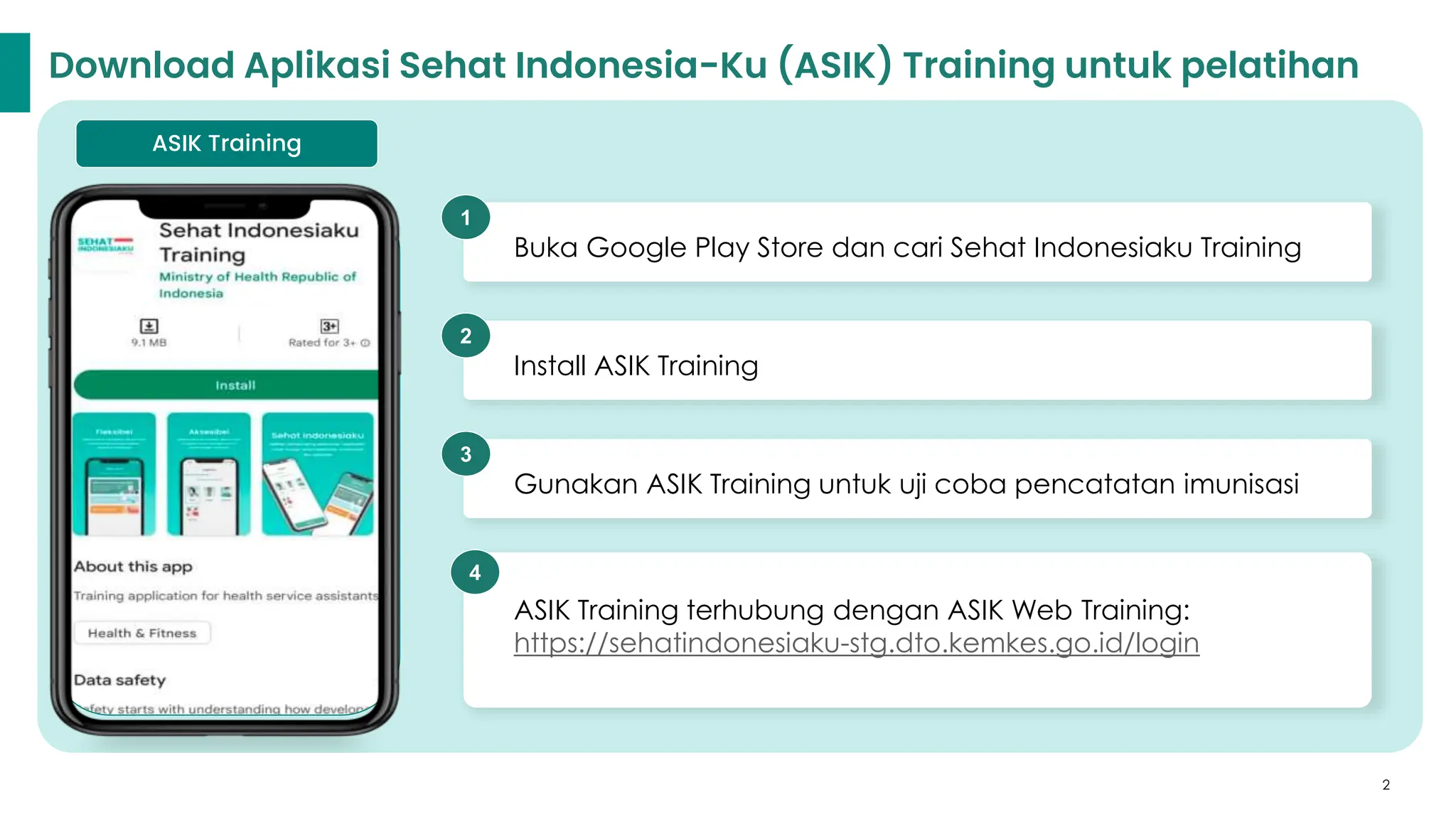 Panduan Aplikasi ASIK pengelola program imunisasi | PPTX