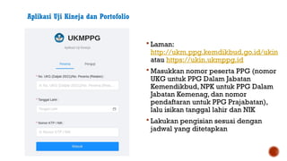 Panduan Aplikasi Portofolio dan Pembelajaran Ukin 2022.pptx