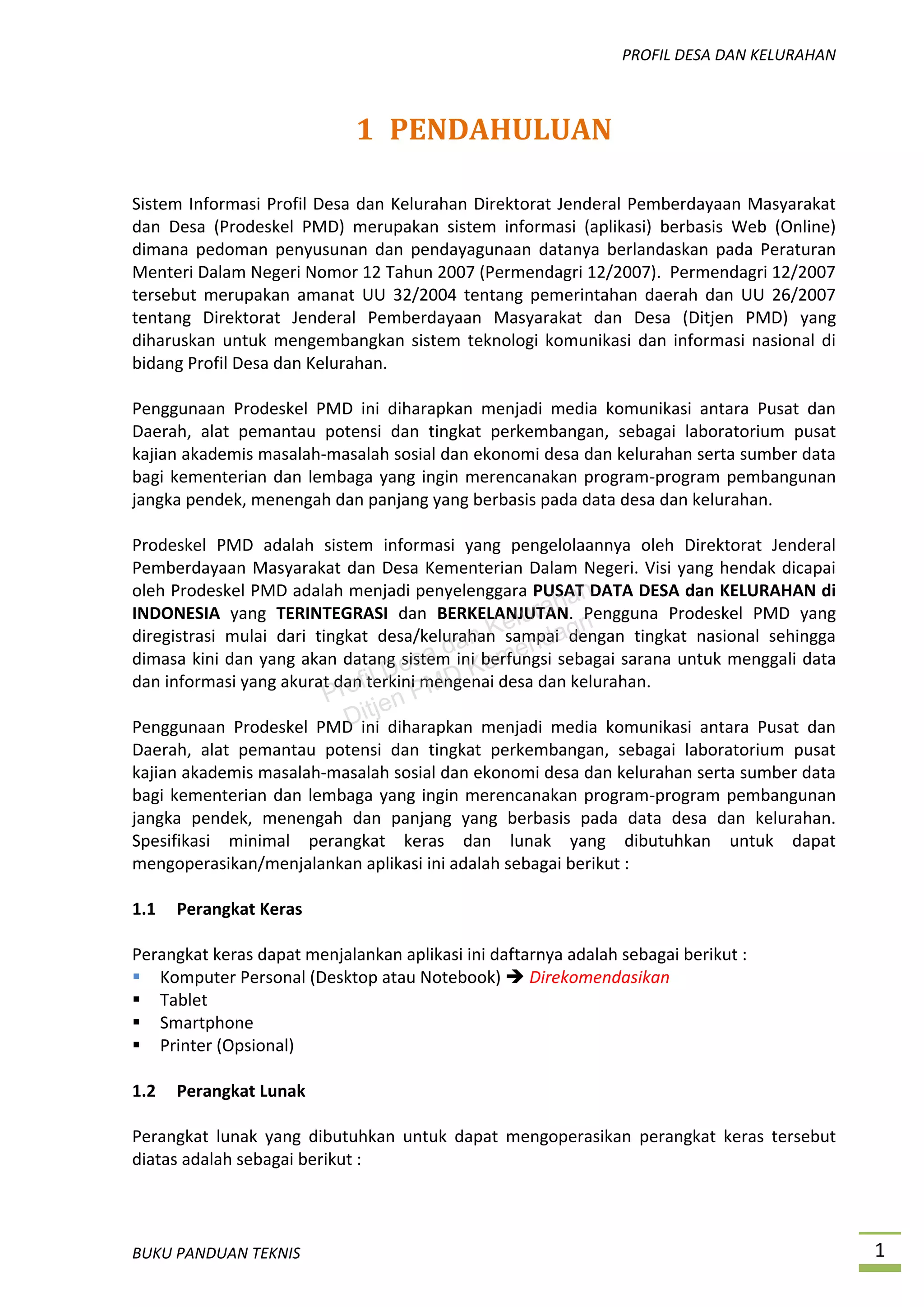 Panduan aplikasi prodeskel v3 | PDF