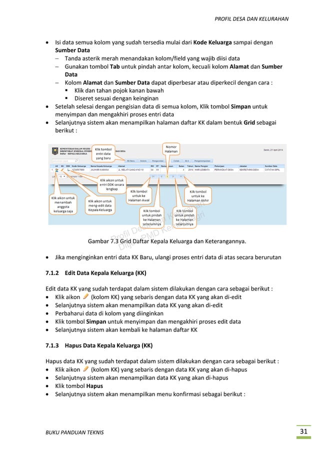 Panduan aplikasi prodeskel v3 | PDF