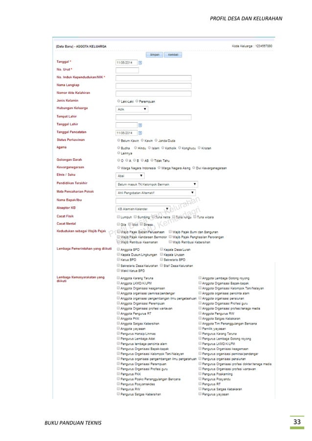 Panduan aplikasi prodeskel v3 | PDF