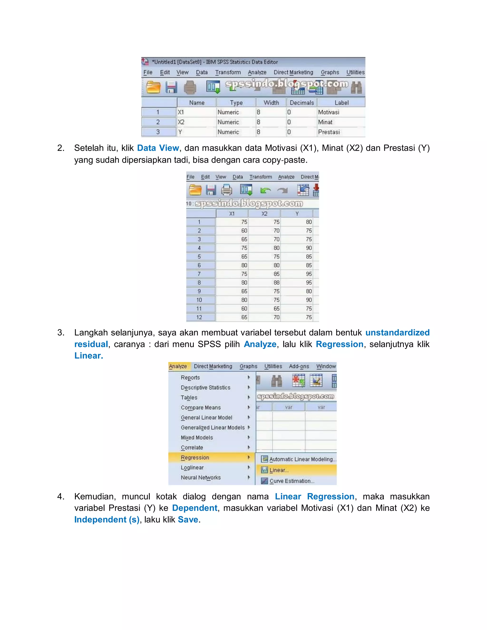 Panduan aplikasi spss | PDF
