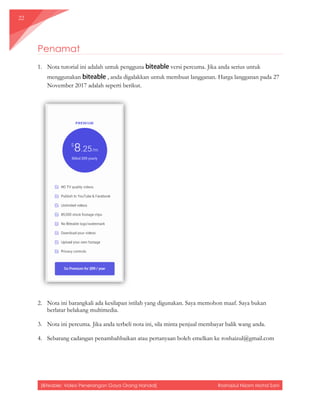 Biteable: Video Penerangan Gaya Orang Handal | PDF